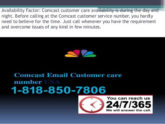 Comcast contact numbers for customers 1818-850-7806