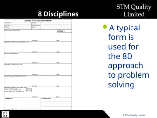 8D Problem Solving. What is 8D.8 Disciplines | PPT