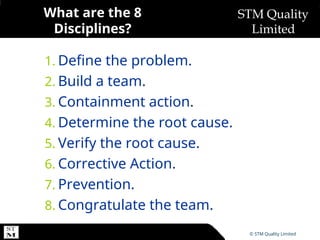 8D Problem Solving. What is 8D.8 Disciplines | PPT