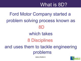 Comprehensive Guide to 8D Problem Solving in Quality Management | PPT