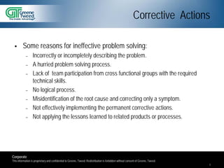 8 d corrective actions | PDF