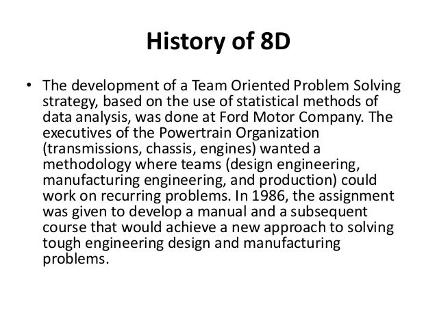 How to solve problems (or at least try) with 8D