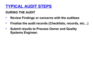 Process Based Audit Presentation | PPT