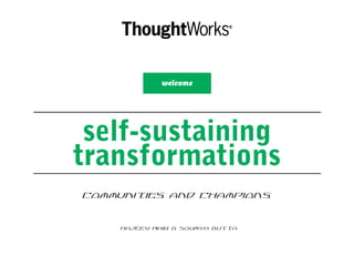 ACCIT Self sustaining transformations | PPT