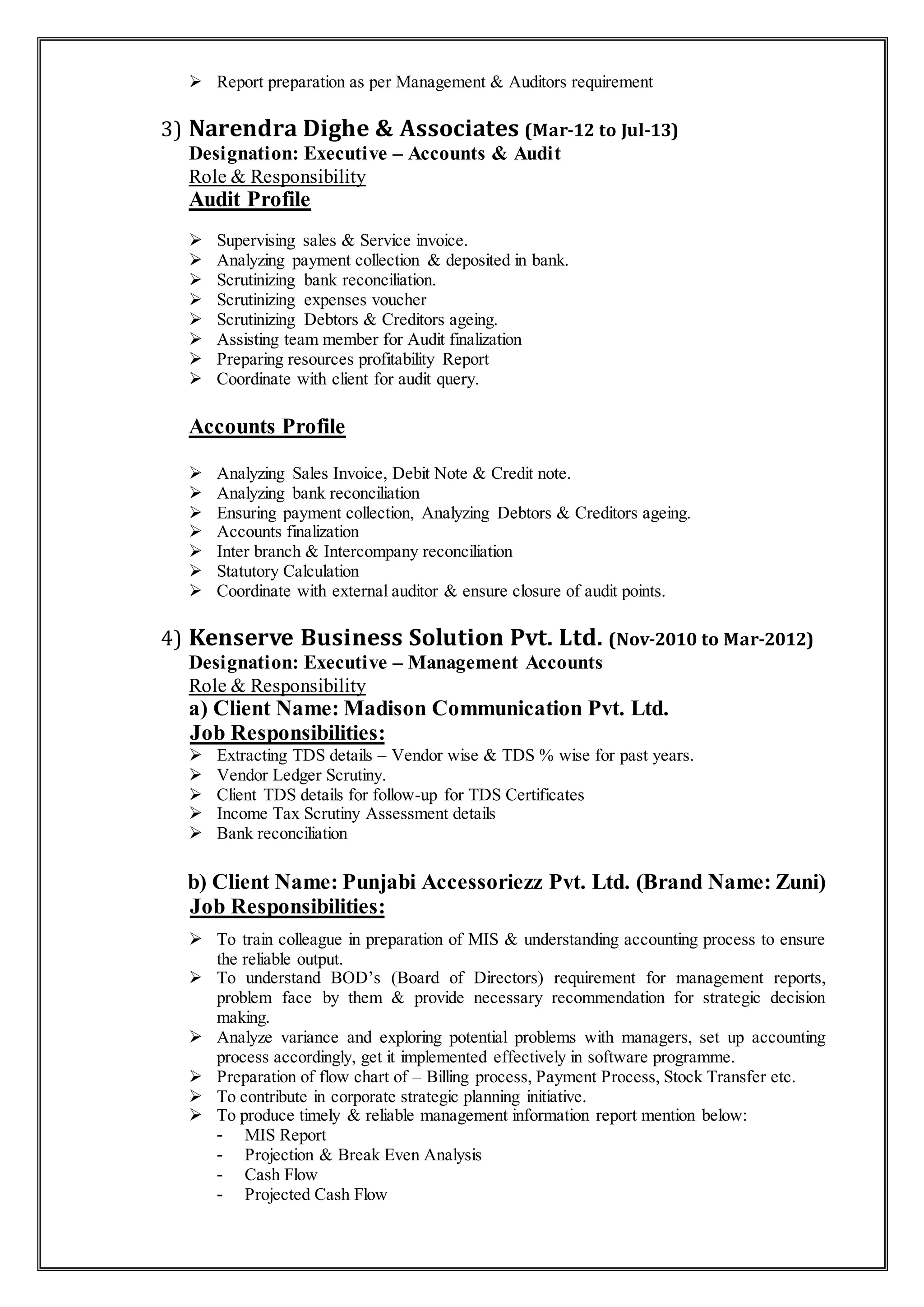 Mahesh Shirke Resume | DOCX