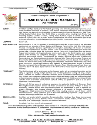 2760g - Brand Development Manager | PDF