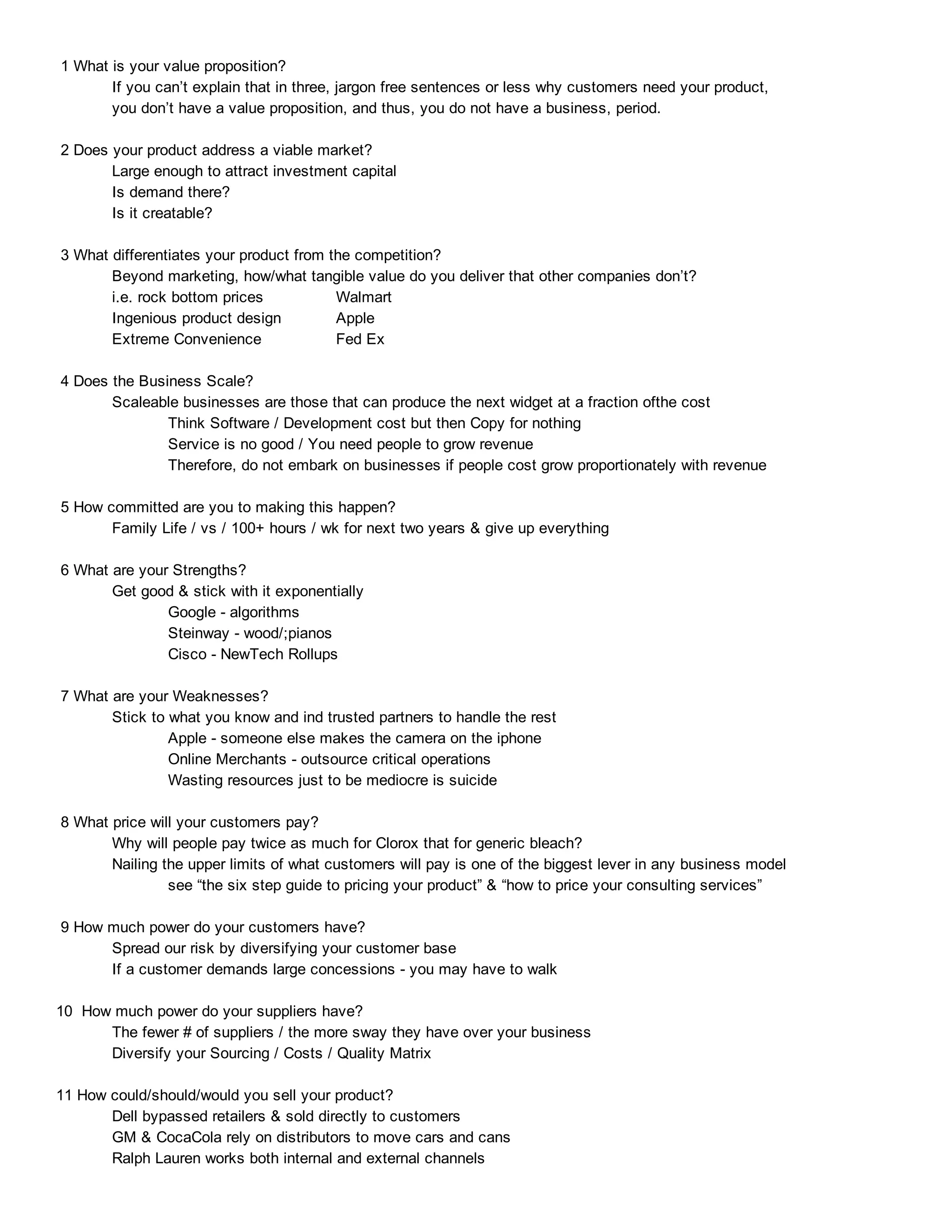20 most important questions in business | PDF