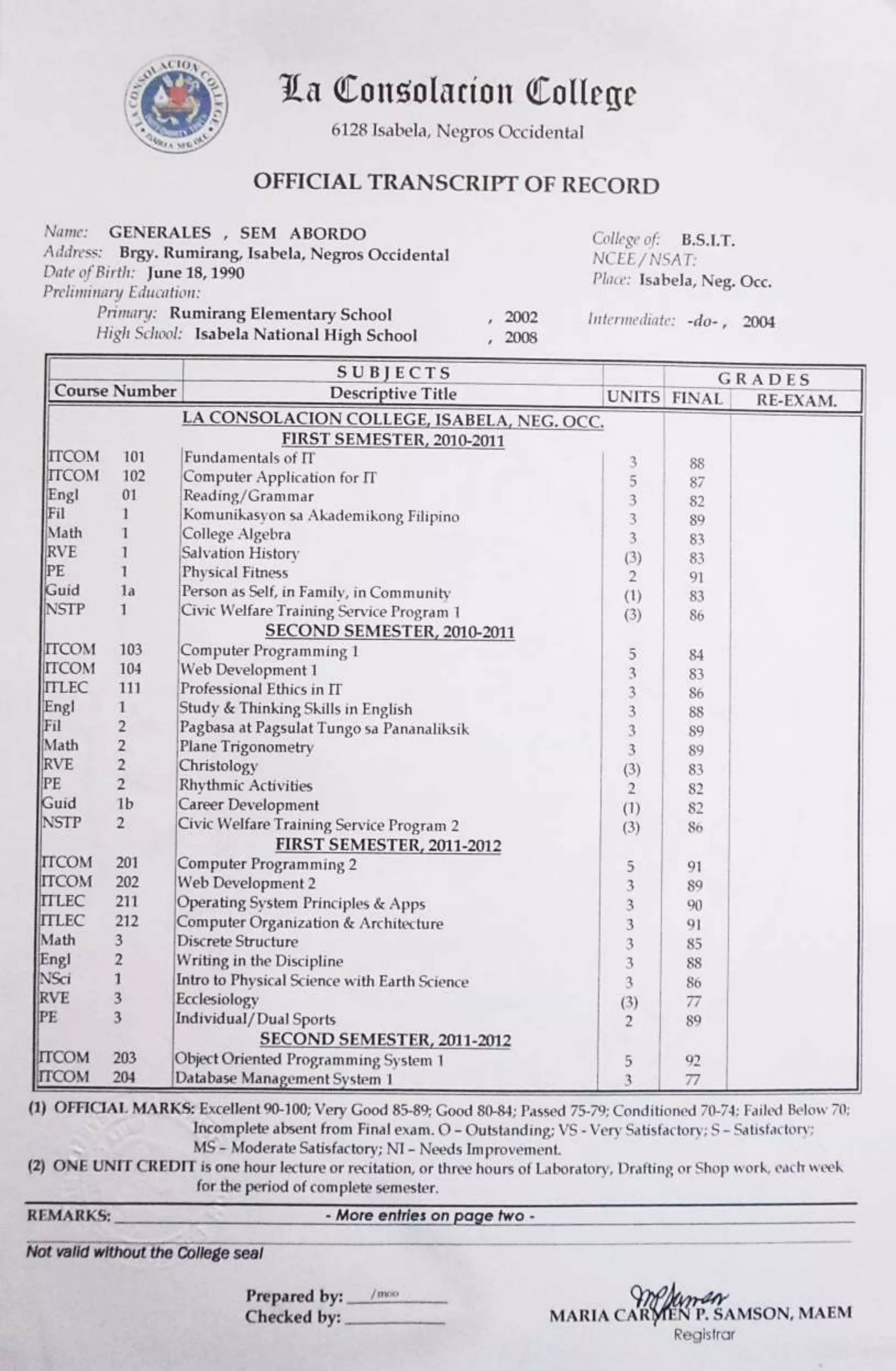 Transcript of Records | DOCX