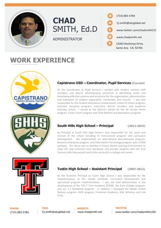 Chad Principal Resume | PDF