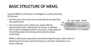 MEMS | PPTX | Chemistry | Science