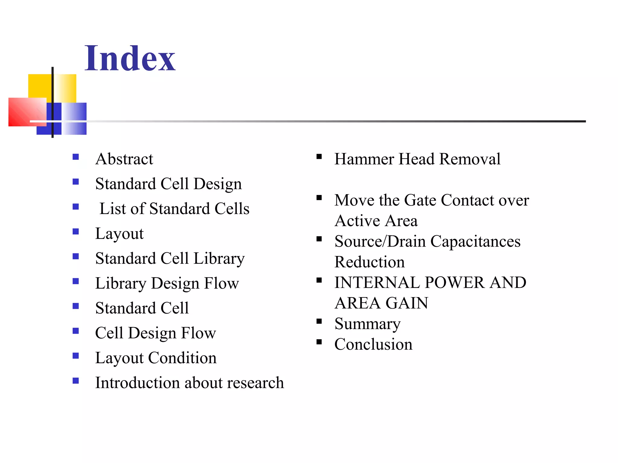 optimazation of standard cell layout | PPT