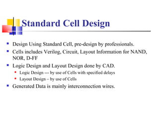 optimazation of standard cell layout | PPT