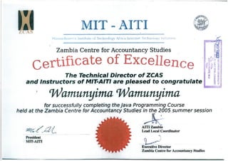 Java Programming Certificate | PPT