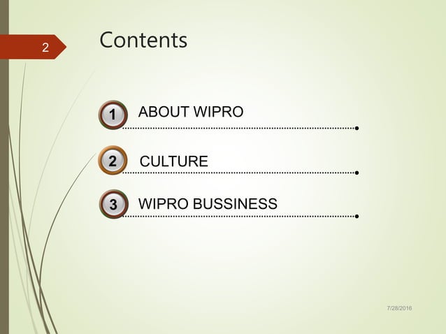 Summer training at WIPRO | PPT