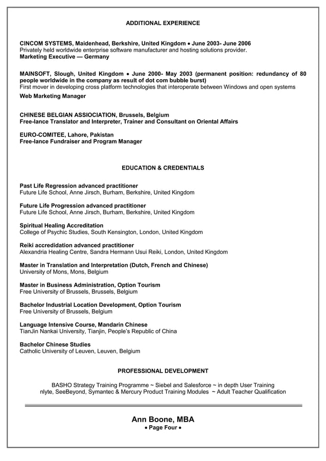 BOONE_Ann_CVhealing | PDF | Holistic Health | Alternative Medicine