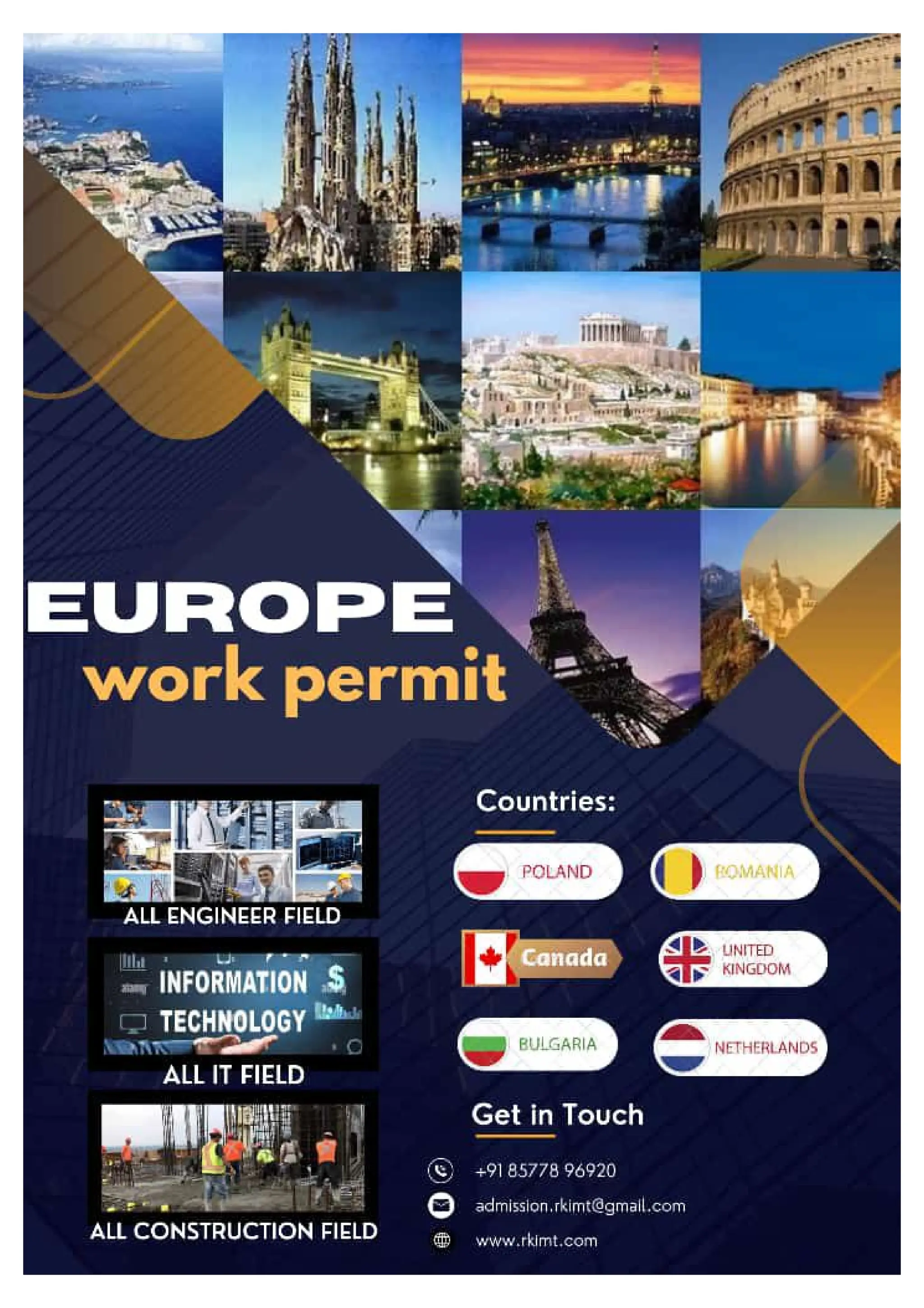 WORK PERMIT IN EUROPEAN COUNTRY | WORK PERMIT | PDF