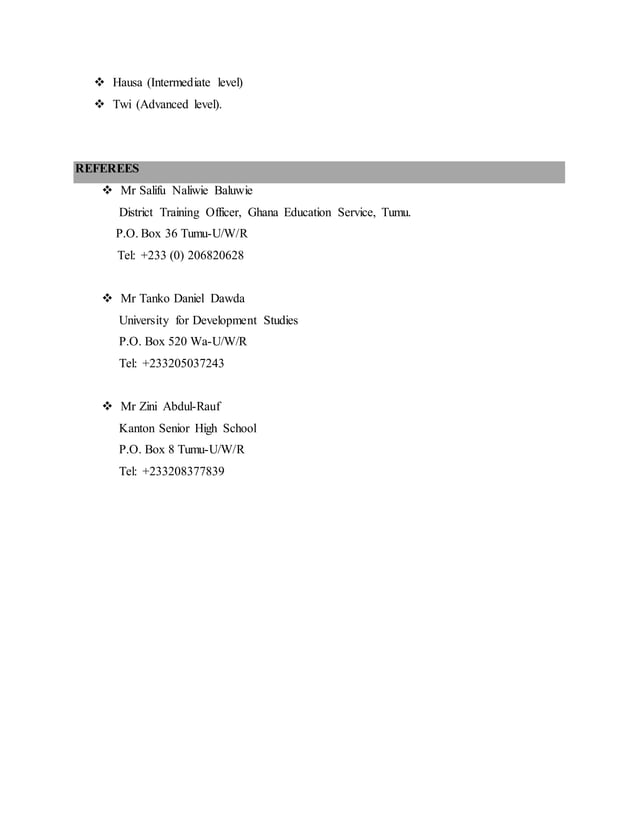 MUBARAK_IBRAHIM_CV[1] | PDF