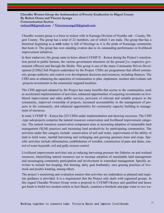 LVEMP II KENYA 2016 march FINAL ISSUE march | PDF