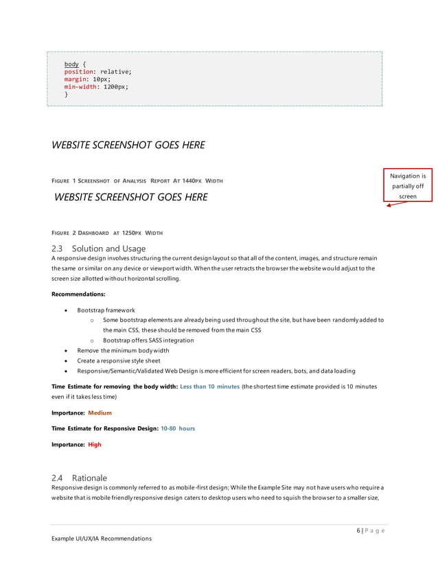 ExampleSiteEvaluationJustification | PDF