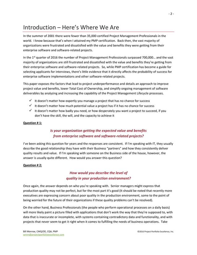The Value PMLC Process Capability | PDF