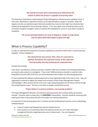 The Value PMLC Process Capability | PDF