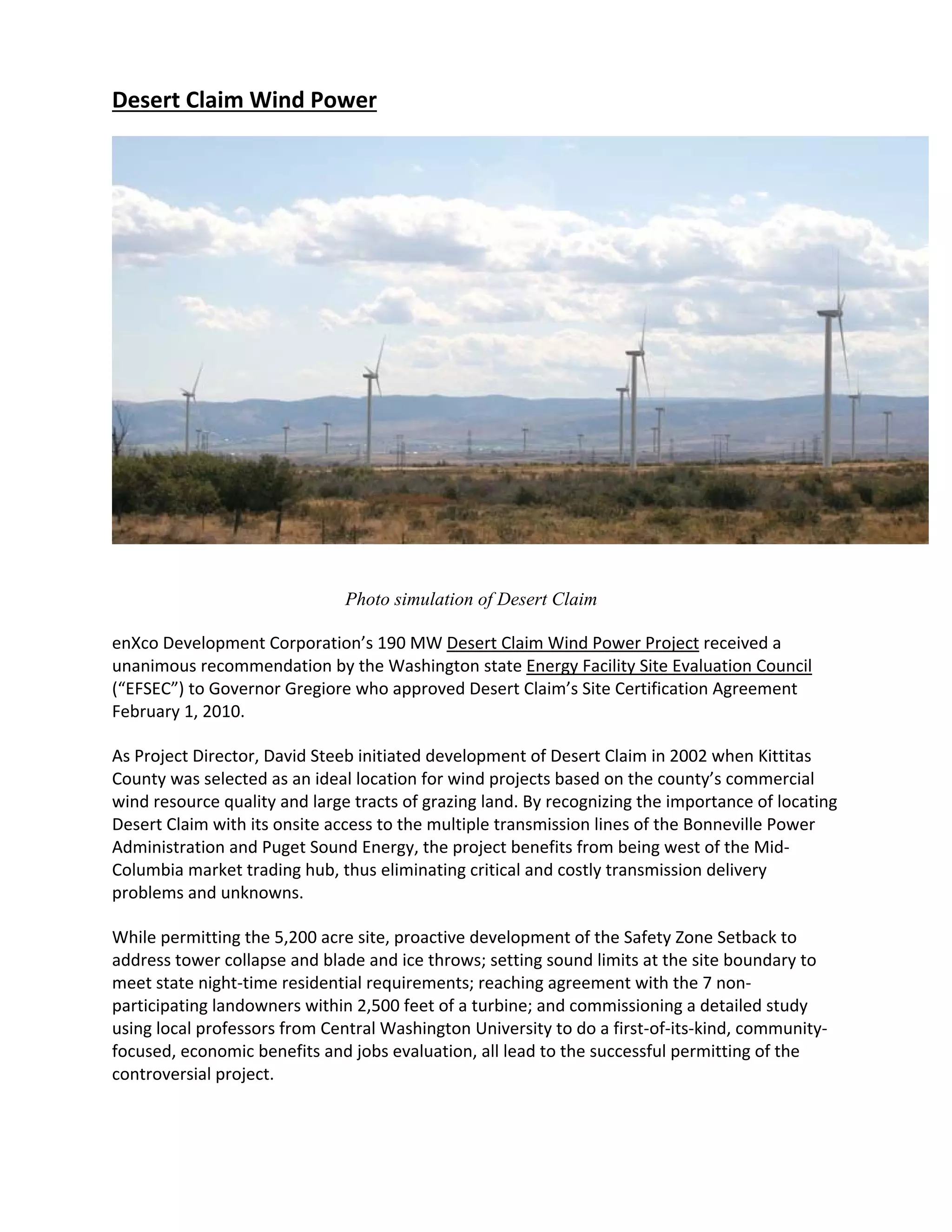 Wind Power Origination & Development | PDF