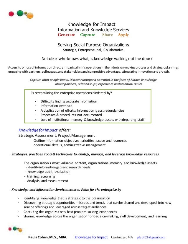 Knowledge for Impact