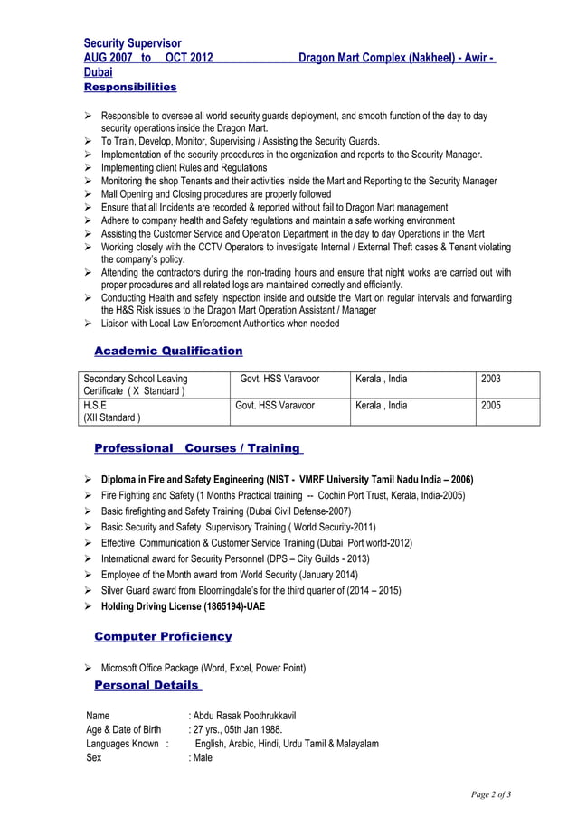 Abdu Rasak CV | PDF