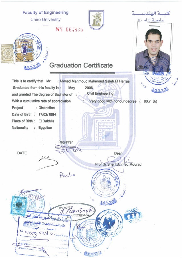 BSc certificate-english | PDF