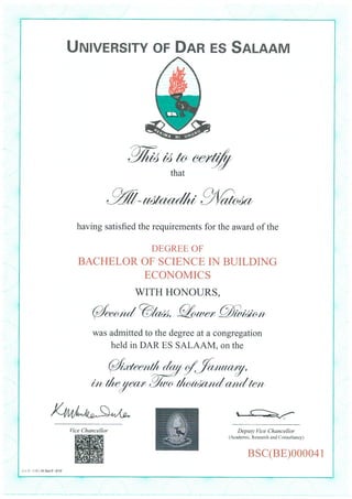 University Certificate-1 | PDF