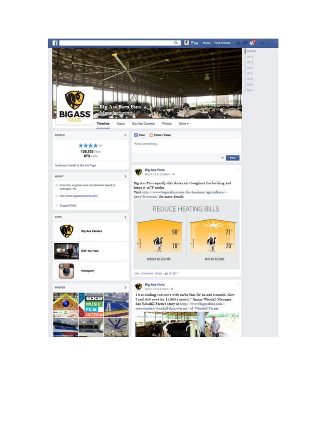 Big Ass Fans Magazine and Facebook Page | PDF