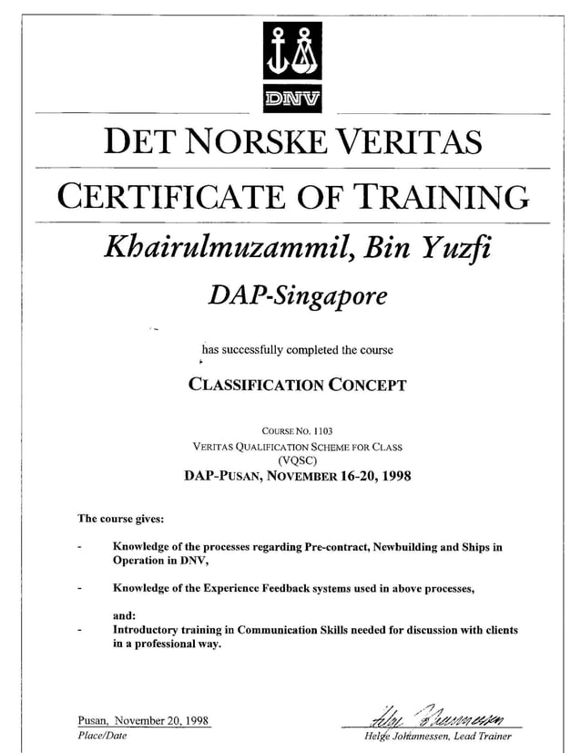 Training Record Logs, Certs and Sample Course Sheet | PDF
