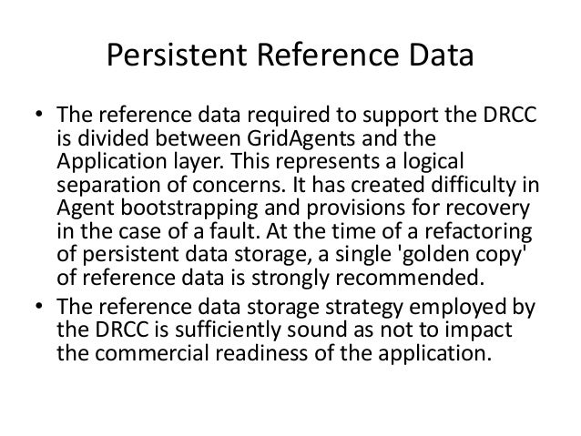 DRCC Application Overview