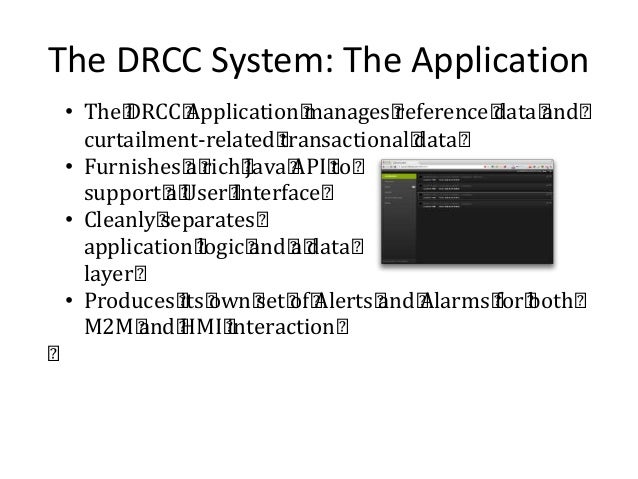DRCC Application Overview