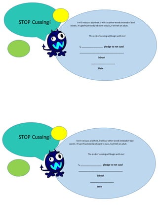 STOP Cussing | DOCX