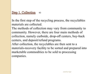 The Recycling Process - Agir | PPT