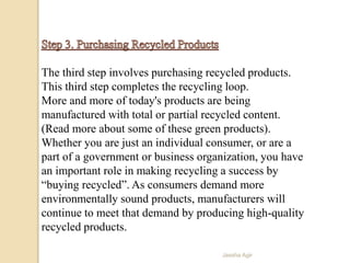 The Recycling Process - Agir | PPT