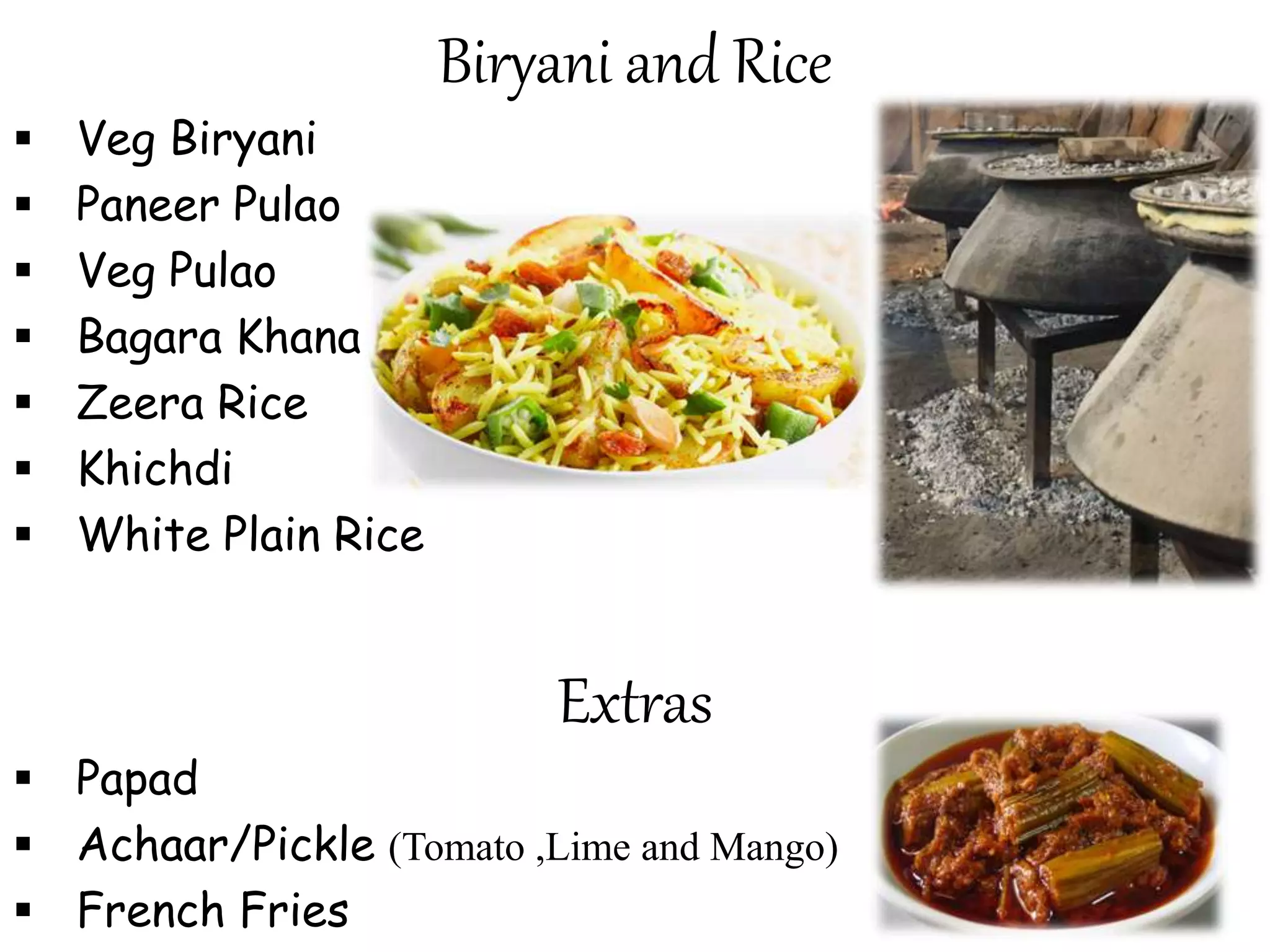 Royal Catering Veg Menu | PPTX