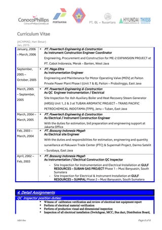 CV Hari B Achmad SEPT 2015-1(1) | PDF