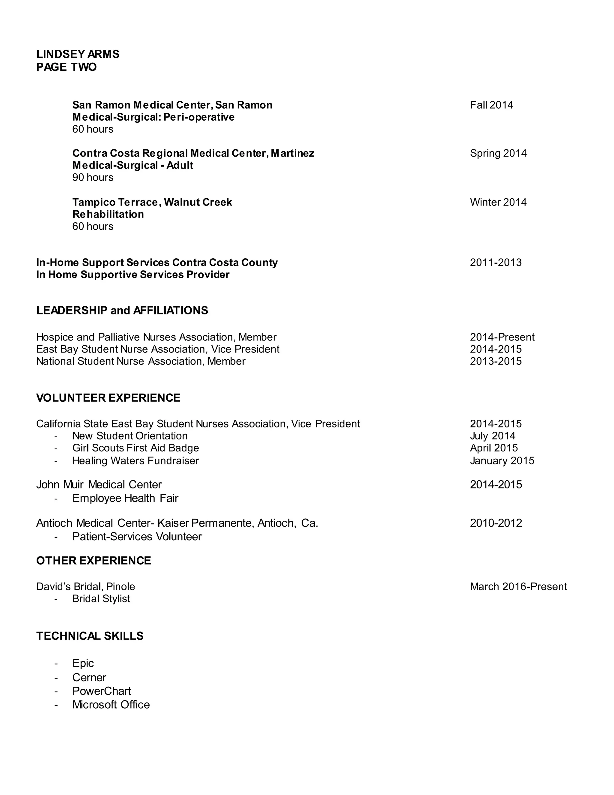 Arms Lindsey resume | PDF