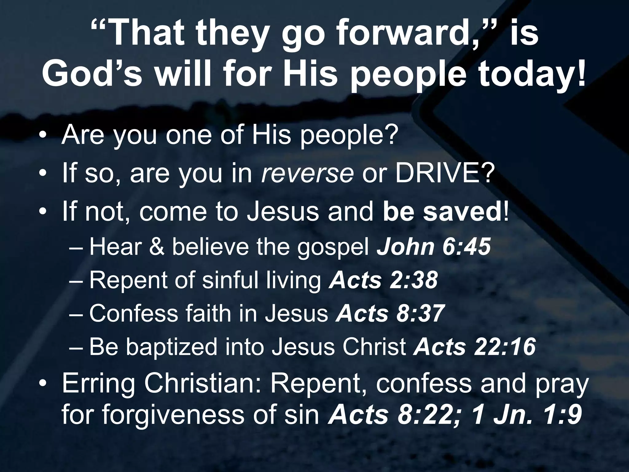 Here Is Your Sign Go Forward | PPT