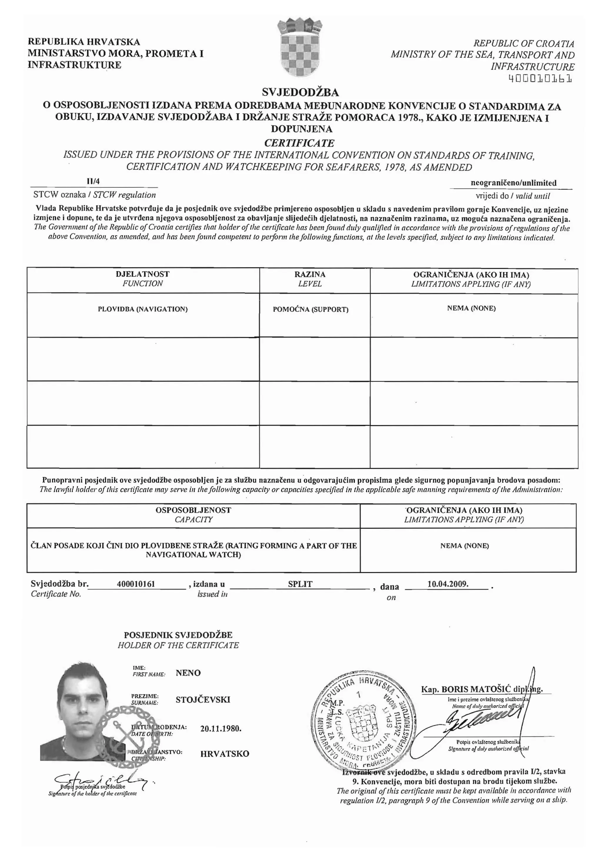 Scanned Certificates. | PDF