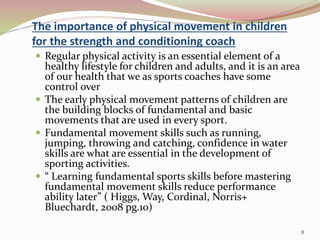 the importance of physical movement in children | PPTX