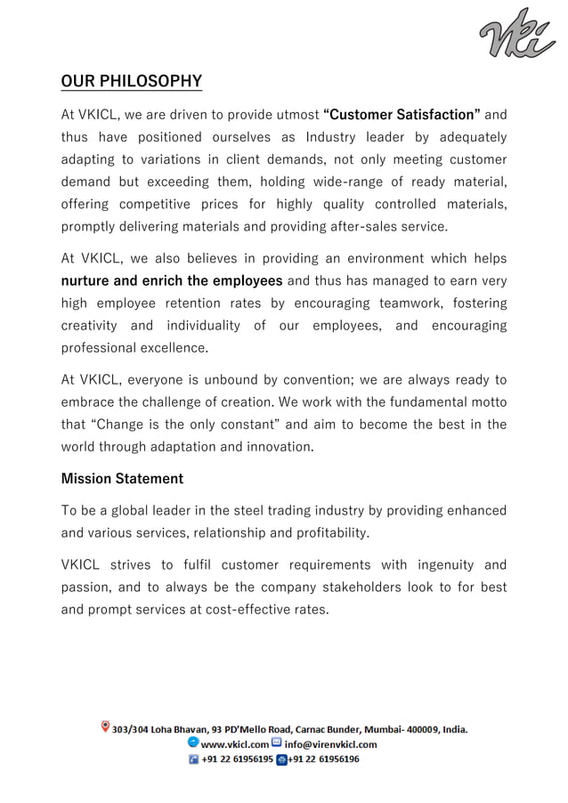 Company Overview | PDF | Commodities | Economy