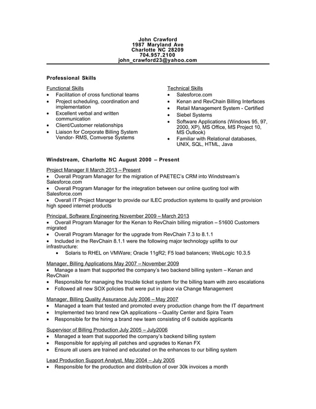 JBC Resume Present II | PDF