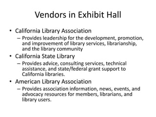 Libr 281 Library conference powerpoint presentation | PPTX | Desktop ...