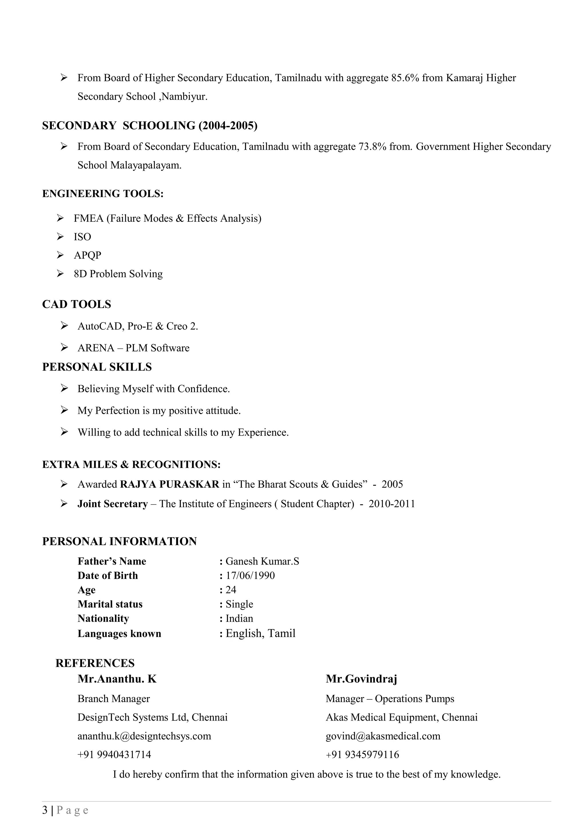 Ganesh - Resume | PDF