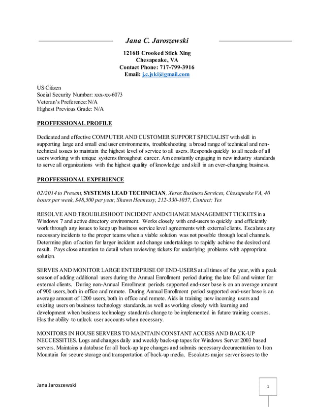 Detailed Resume - Jana Jaroszewski | DOCX