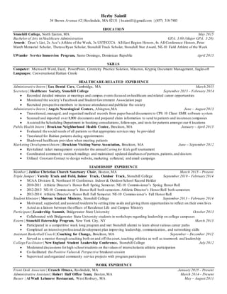 Stonehill Resume | DOCX