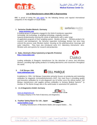 MBC Company Profile | PDF